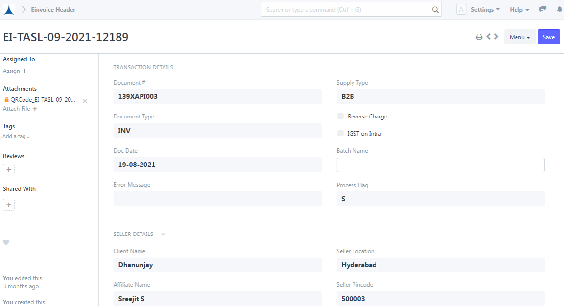 erp4cloud - e-Invoice Solution